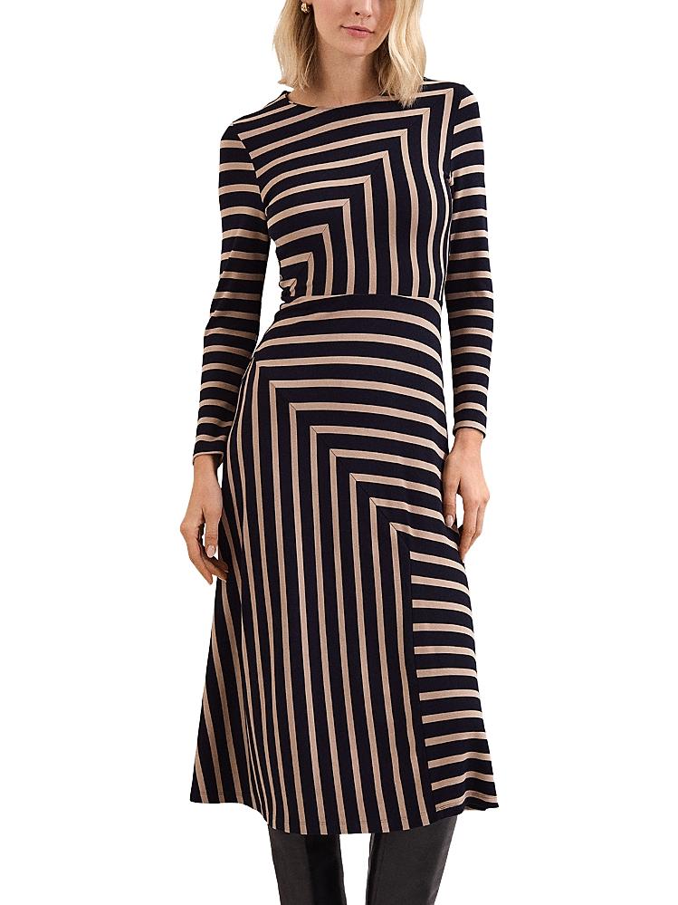 PHASE EIGHT PHASE EIGHT Mia Striped Midi Dress